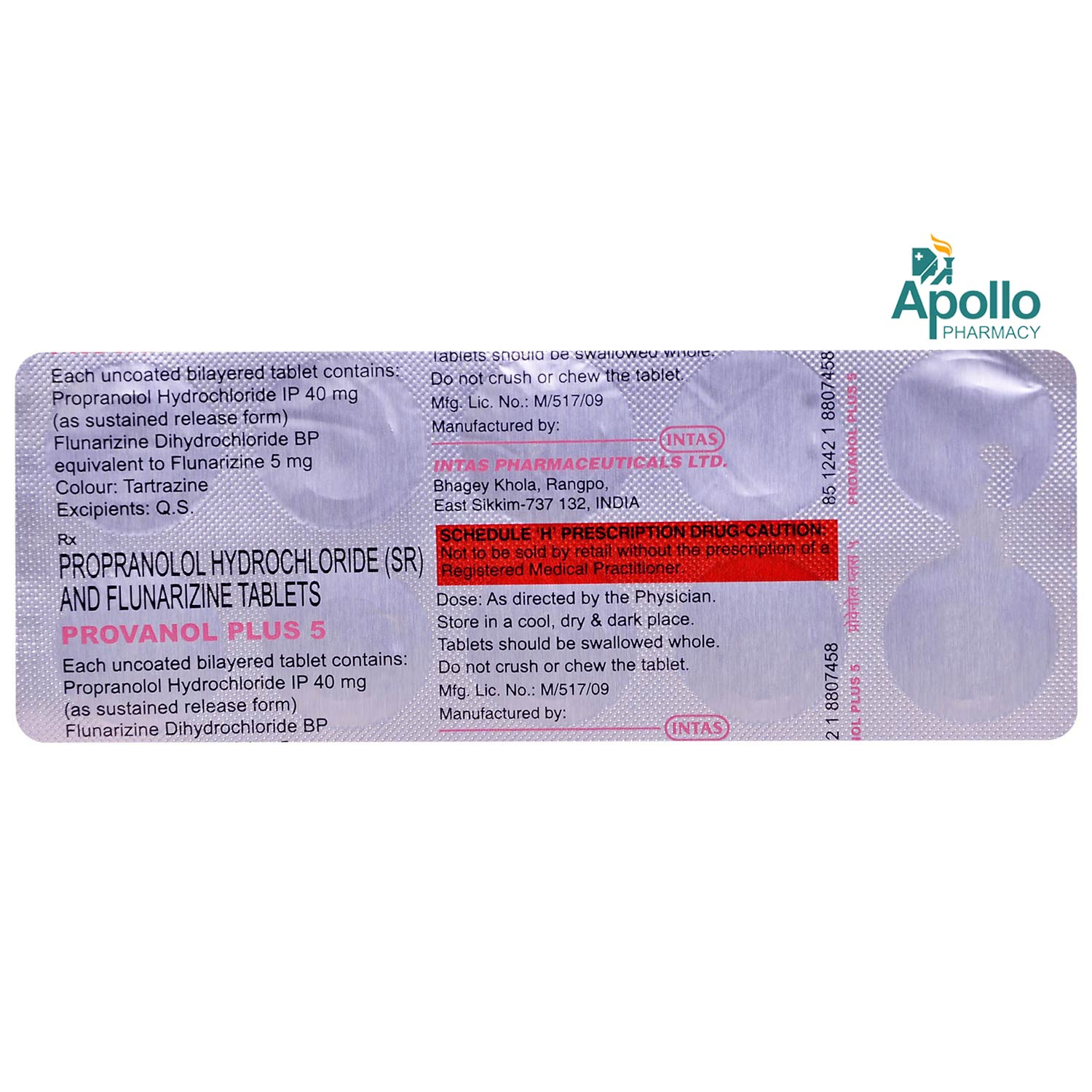 PROVANOL PLUS 5MG TABLET Price, Uses, Side Effects, Composition ...