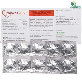 Prolovas-T 50 Tablet | Uses, Side Effects, Price | Apollo Pharmacy