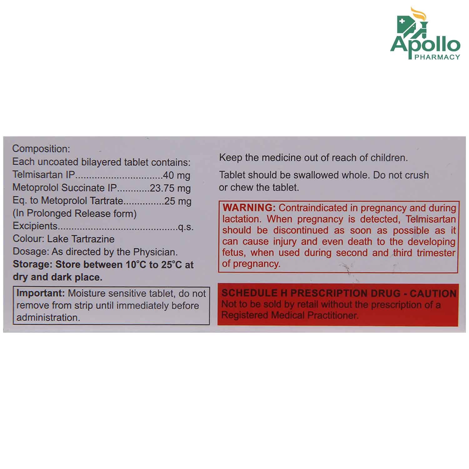 Protol 25 TL Tablet 10's Price, Uses, Side Effects, Composition ...