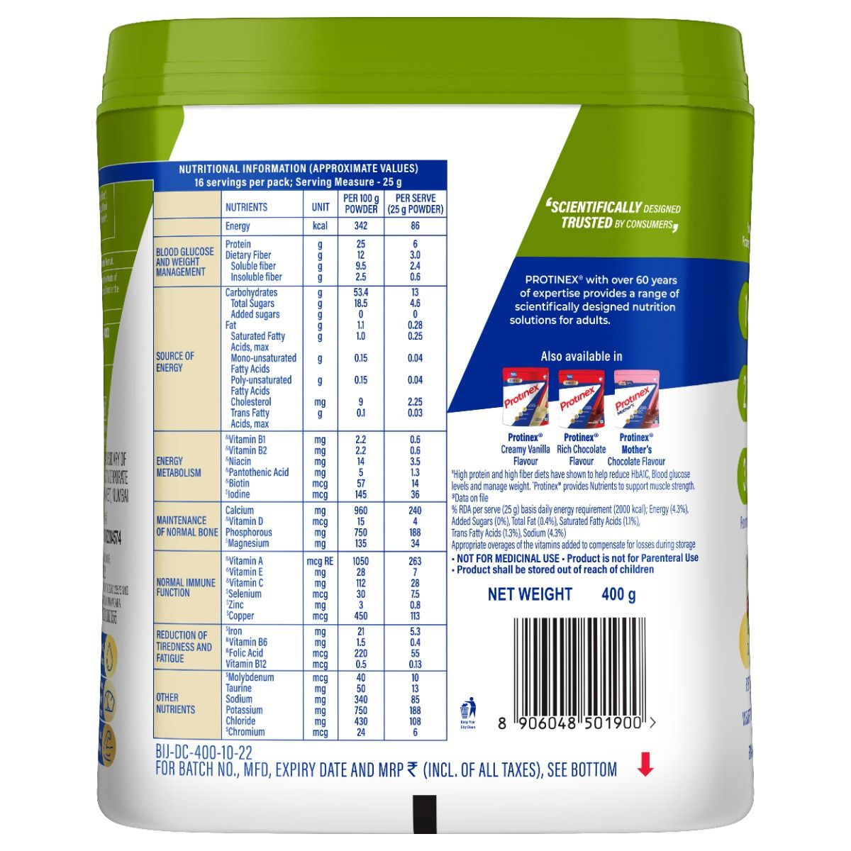 Protinex Diabetes Care Creamy Vanilla Flavour Nutritional Drink Powder ...