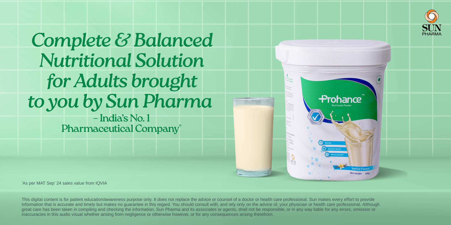 Buy Prohance Vanilla Flavour Nutritional Drink Powder, 400 gm | 19 ...