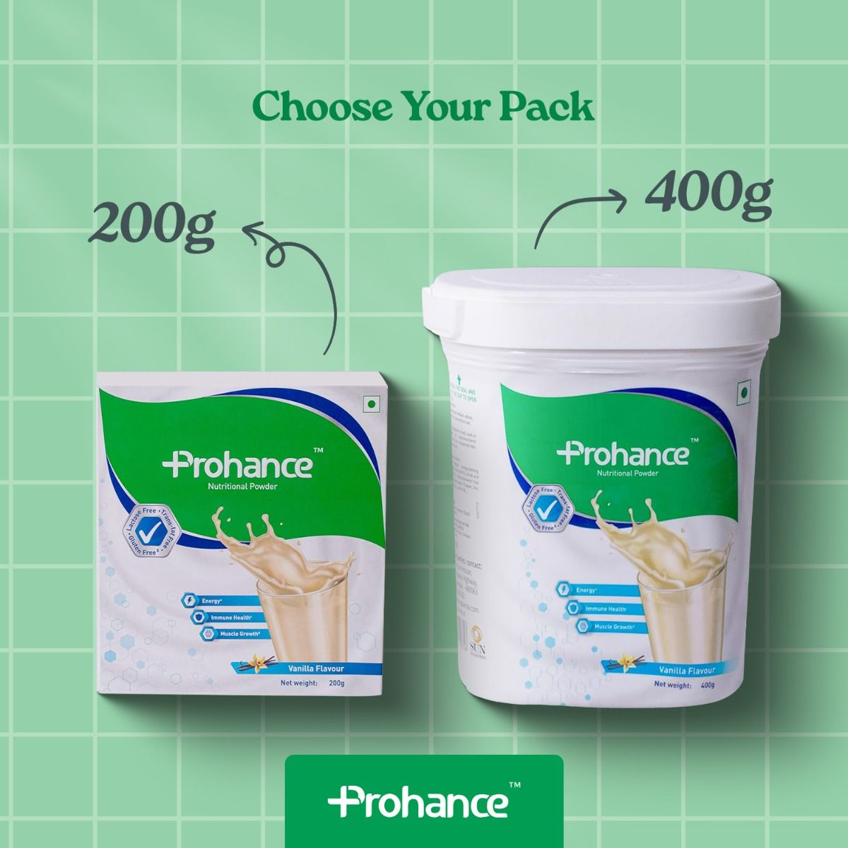 Buy Prohance Vanilla Flavour Nutritional Drink Powder, 400 gm | 19 ...