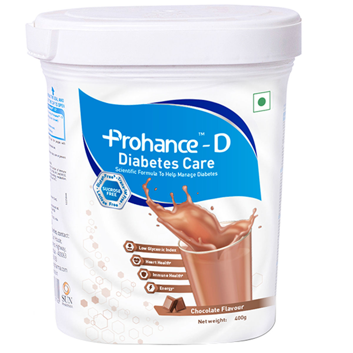 Buy Prohance-D Sugar Free Chocolate Powder 400 gm | 19 Minutes Delivery ...