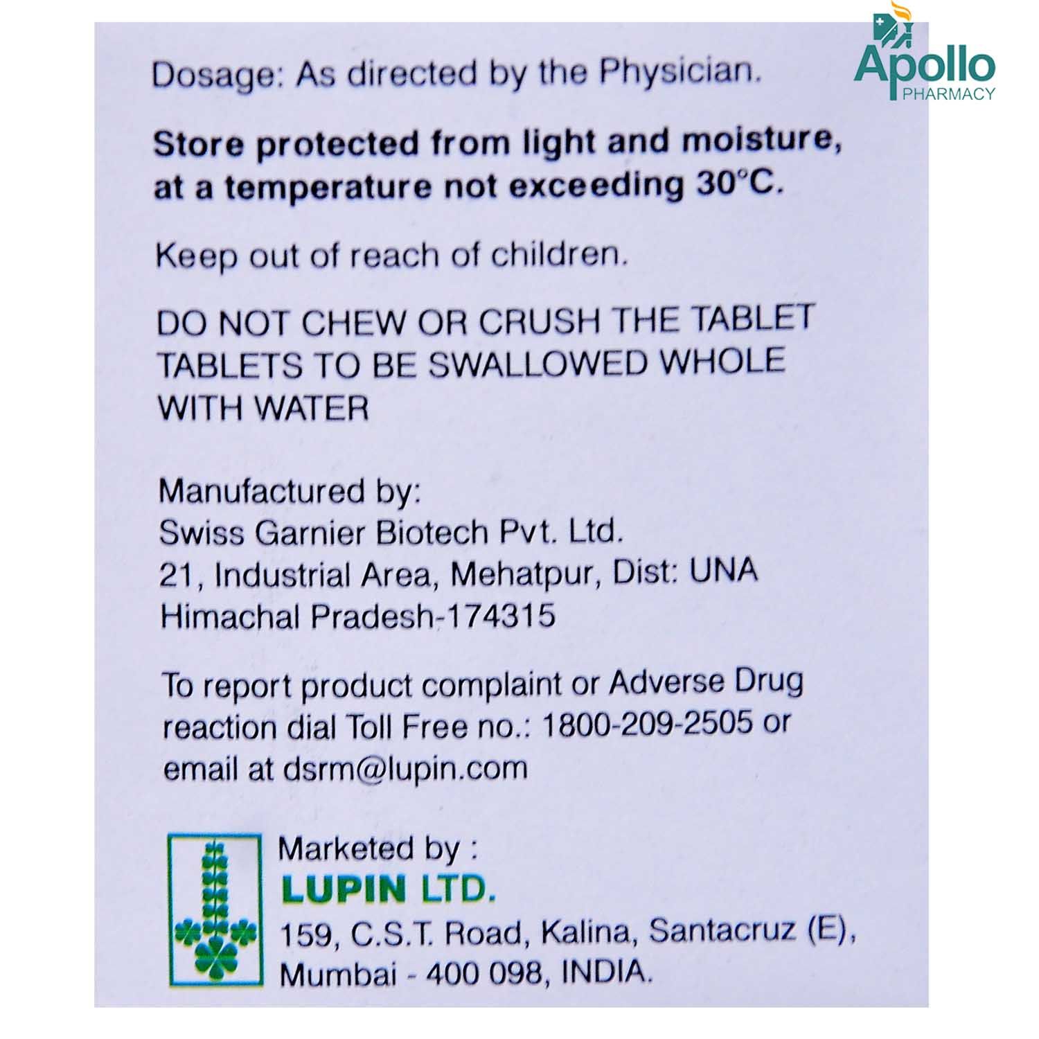 Protera 40 Tablet 15's Price, Uses, Side Effects, Composition - Apollo ...