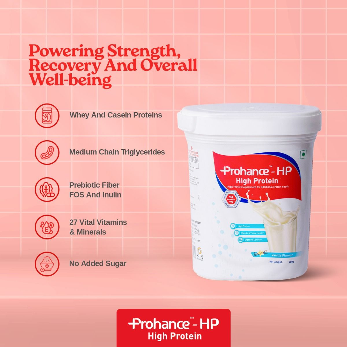 Buy Prohance-HP Sugar Free Vanilla Powder 400 gm | 19 Minutes Delivery ...