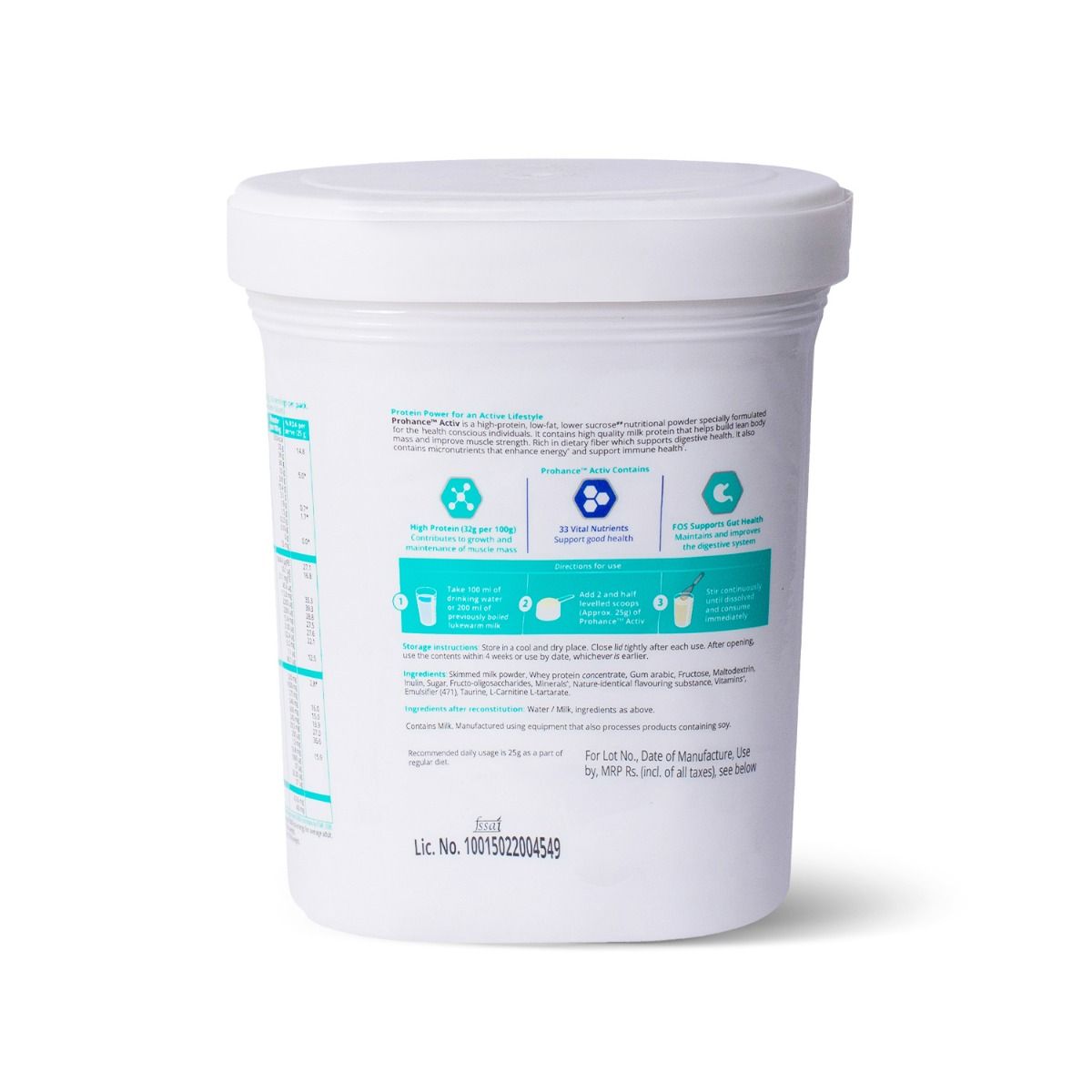 Buy Prohance Active Vanilla Powder 400 gm | 19 Minutes Delivery ...