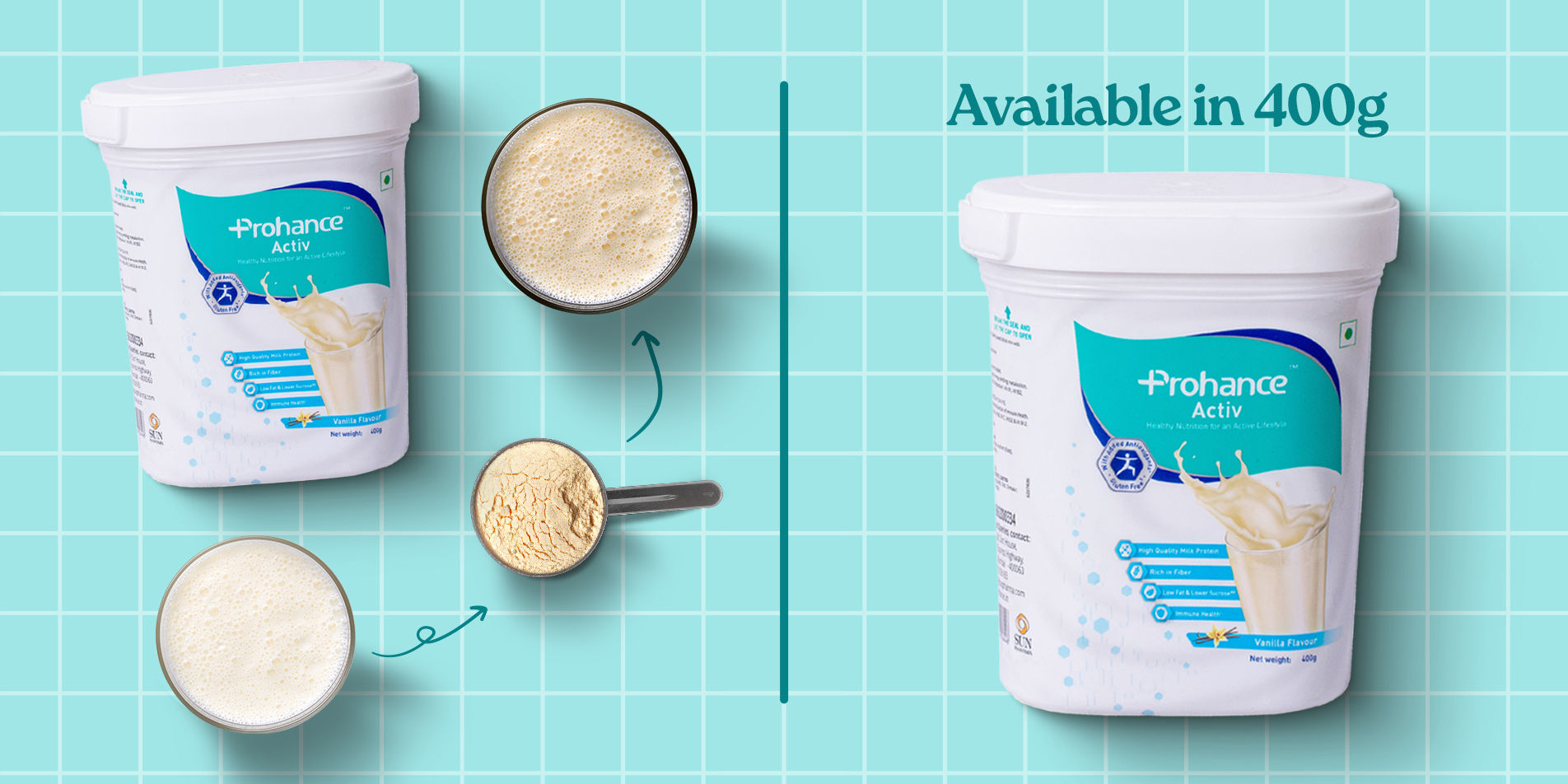 Buy Prohance Active Vanilla Powder 400 gm | 19 Minutes Delivery ...