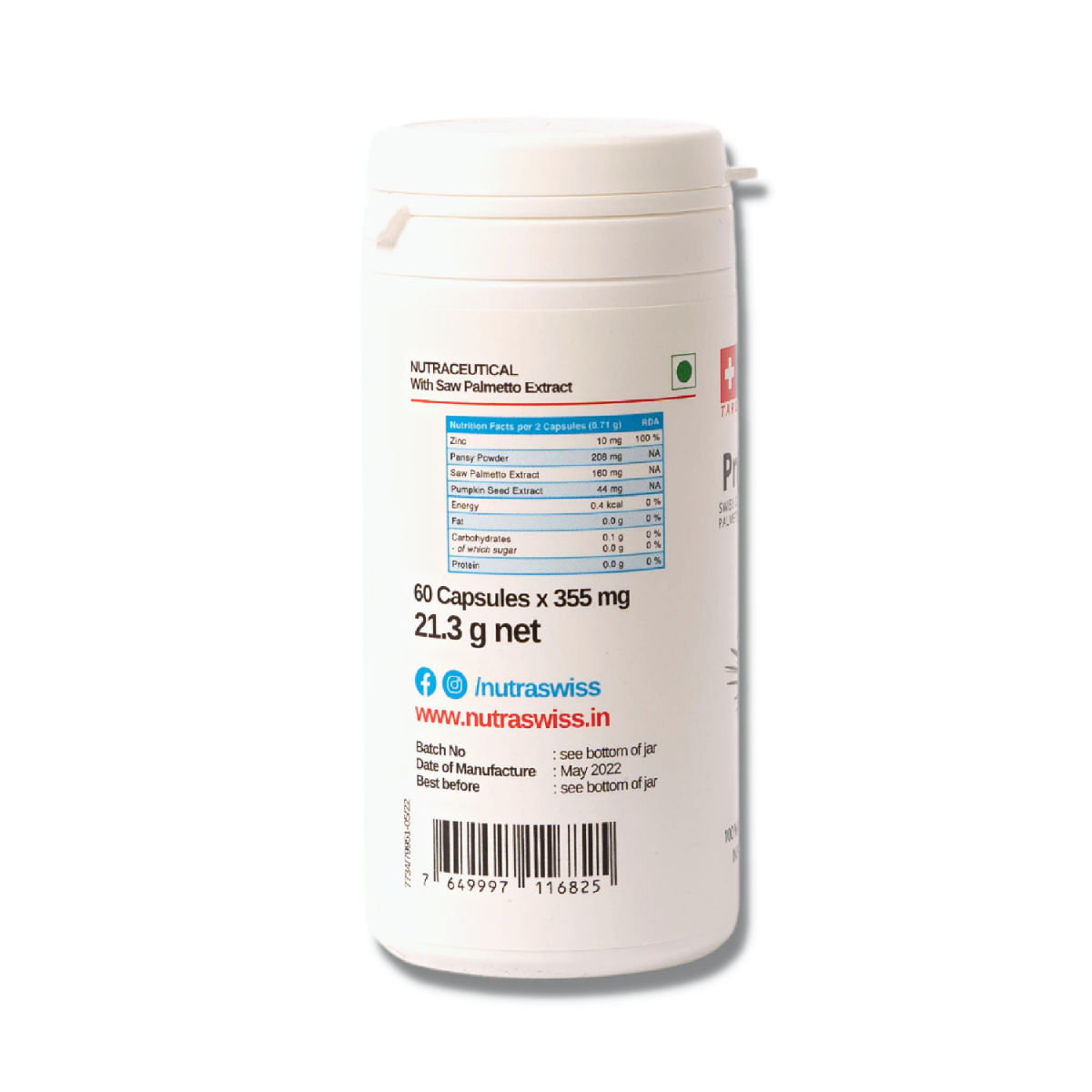 Nutraswiss ProstaMax, 60 Capsules Price, Uses, Side Effects ...