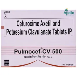 Pulmocef CV 500 Tablet | Uses, Side Effects, Price | Apollo Pharmacy