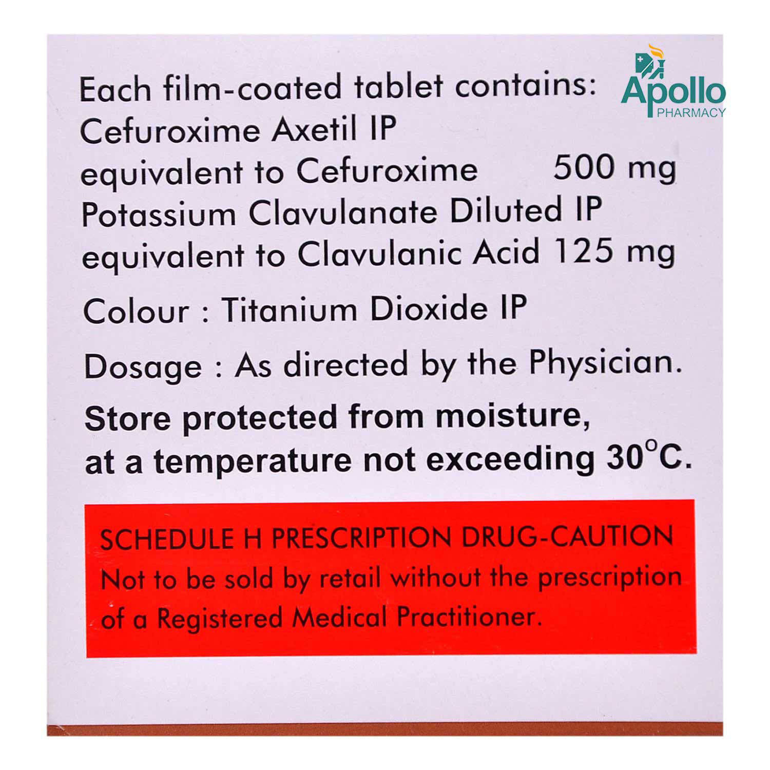 Pulmocef CV 500 Tablet 4's Price, Uses, Side Effects, Composition ...