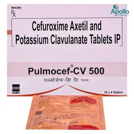 Pulmocef CV 500 Tablet | Uses, Side Effects, Price | Apollo Pharmacy