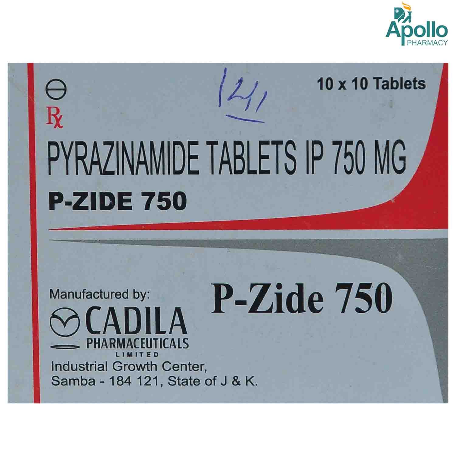 P-Zide 750mg Tablet | Uses, Side Effects, Price | Apollo Pharmacy