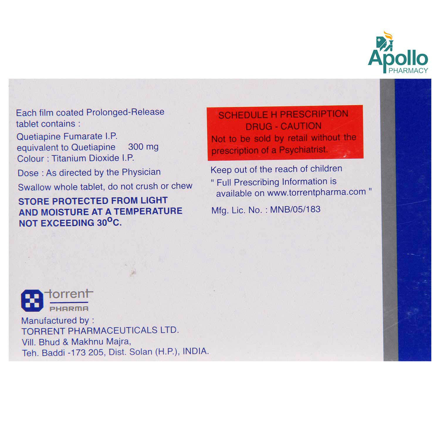 Q MIND SR 300MG TABLET Price, Uses, Side Effects, Composition - Apollo ...