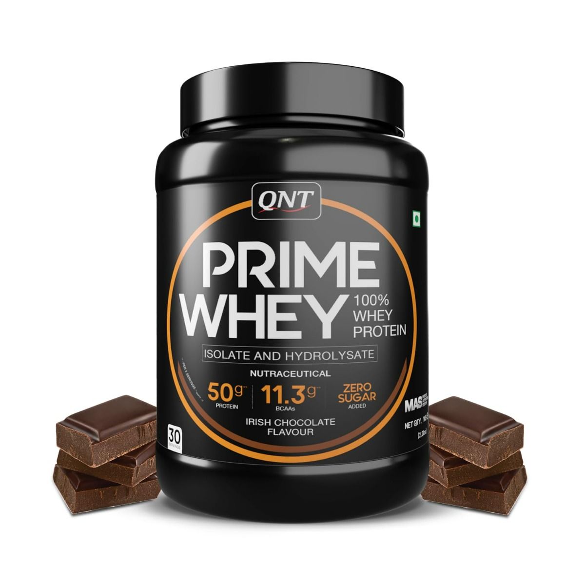 Buy QNT Prime Whey Protein Irish Chocolate Flavour Powder, 1 kg | 19 ...