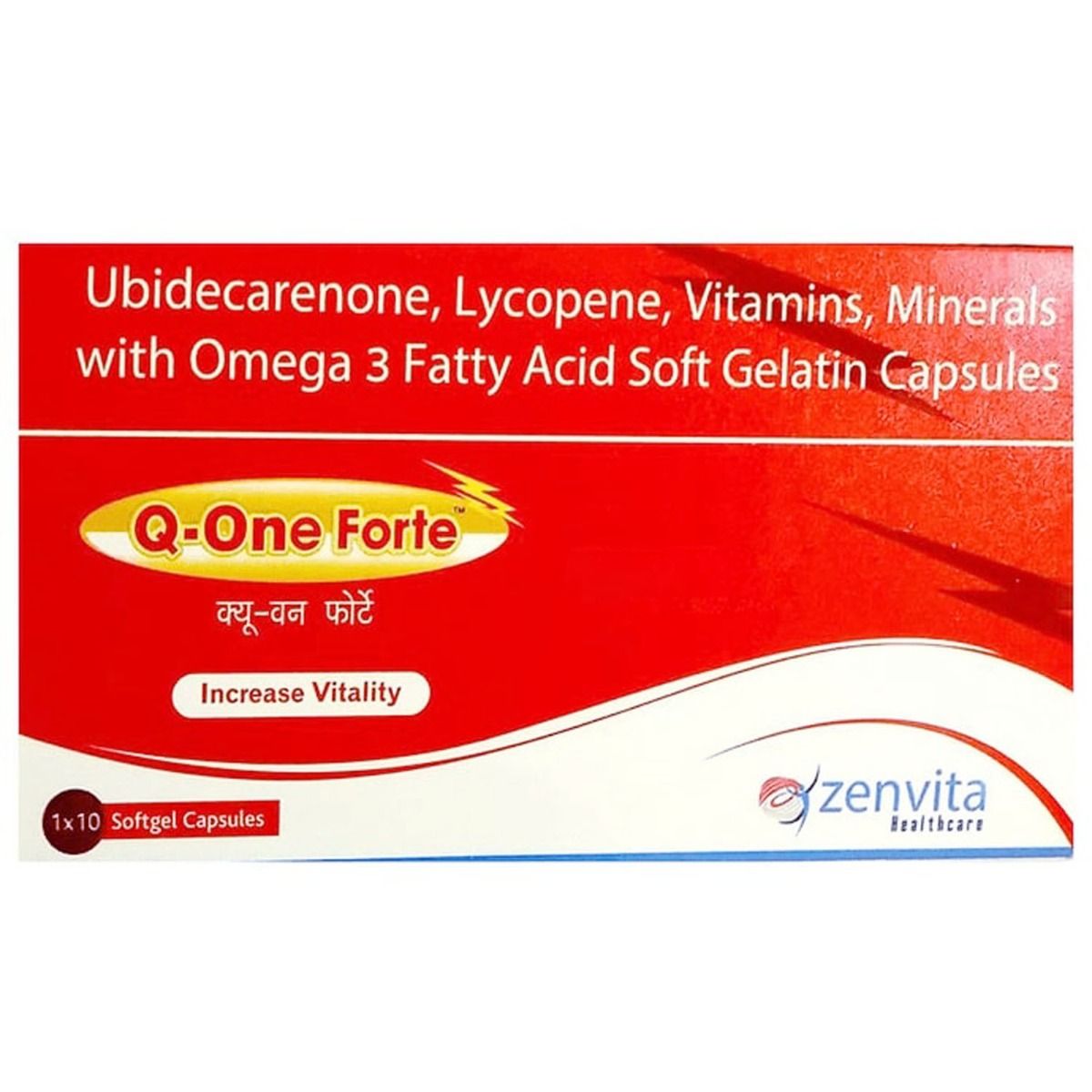 Q One Forte Softgel Capsule 10's Price, Uses, Side Effects, Composition ...