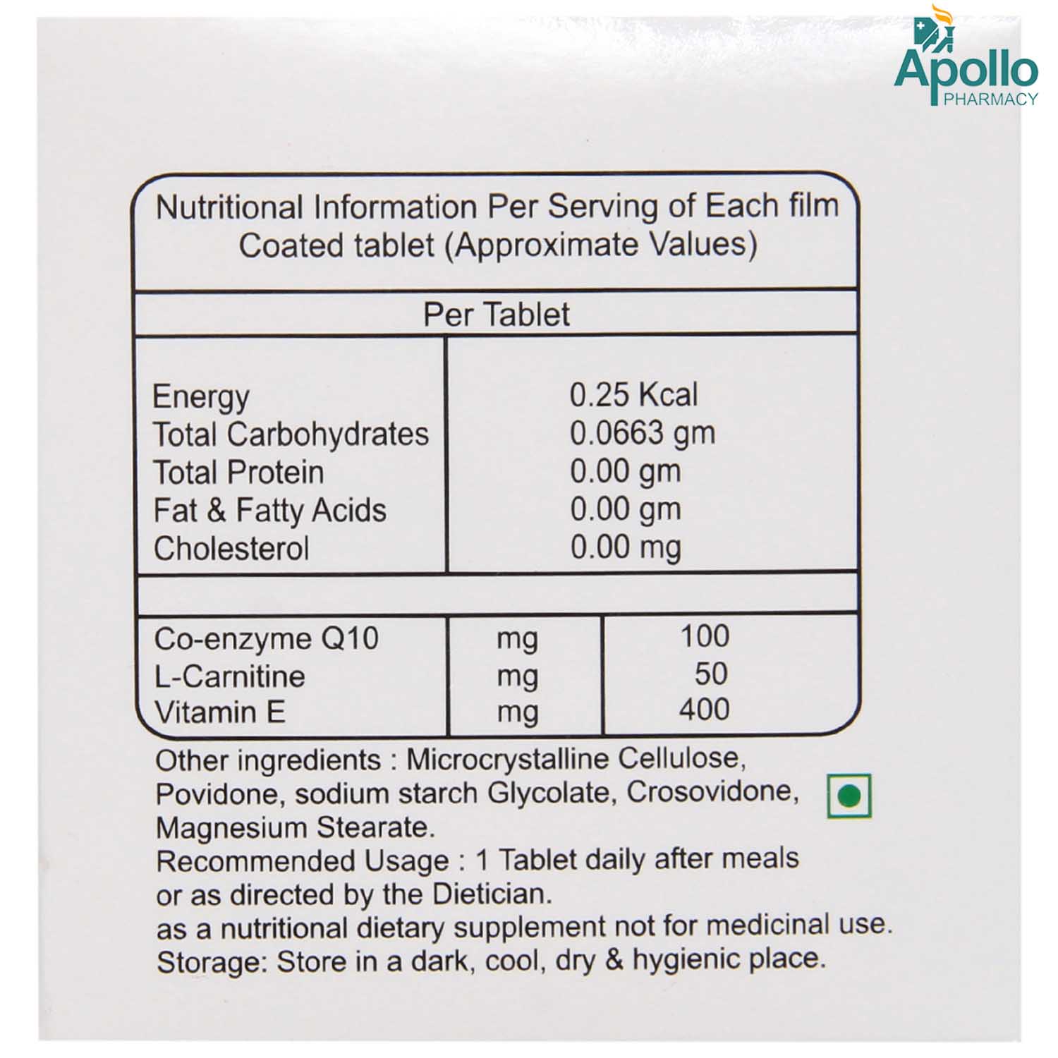 Q-Ten Tablet 10's Price, Uses, Side Effects, Composition - Apollo Pharmacy