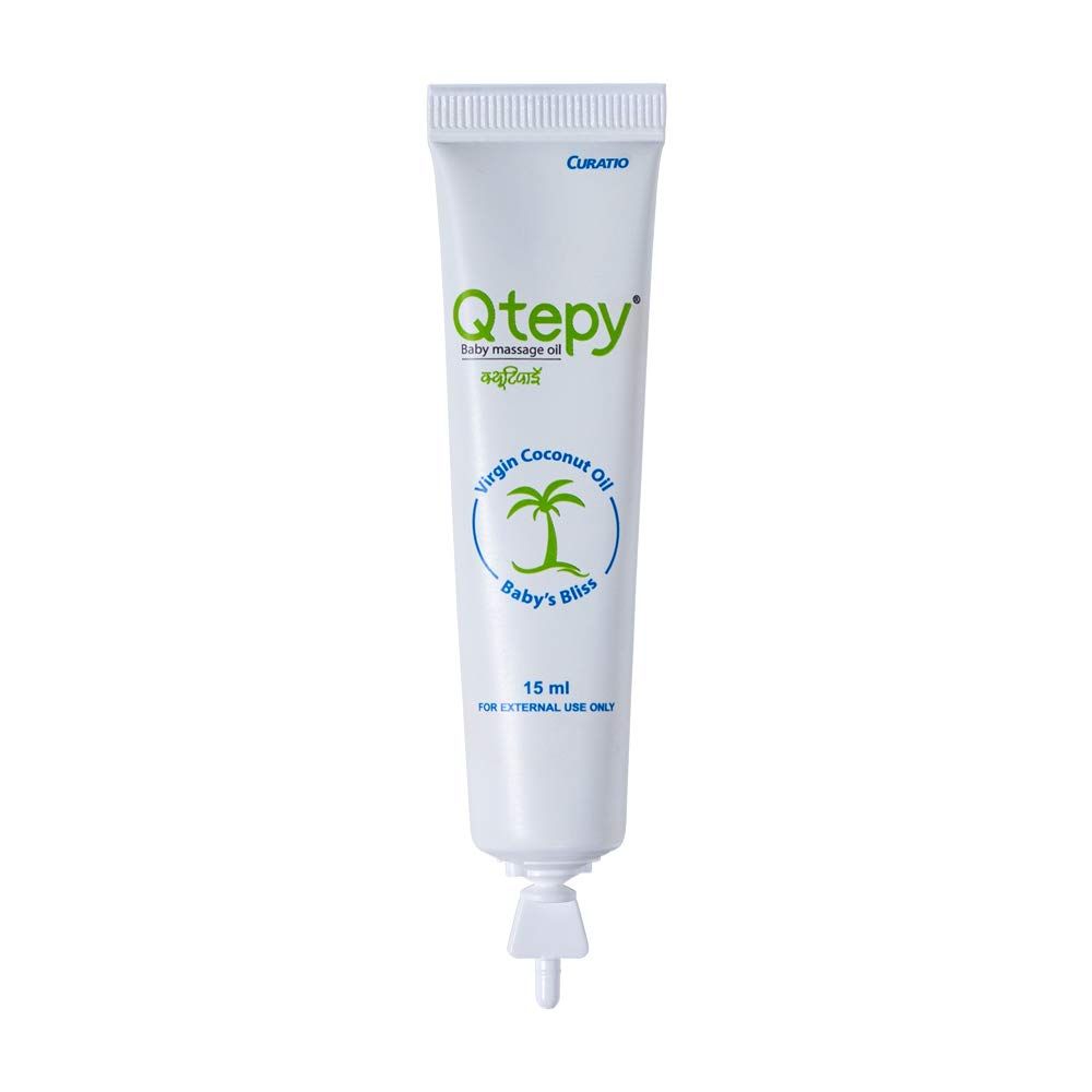 Buy Qtepy Baby Massage Oil, 15 ml | 19 Minutes Delivery | Apollo Pharmacy