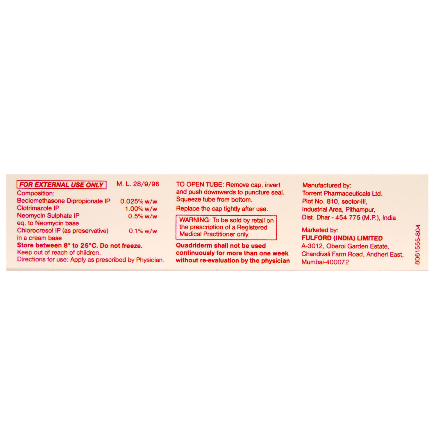 Quadriderm RF Cream 5 gm | Uses, Side Effects, Price | Apollo Pharmacy