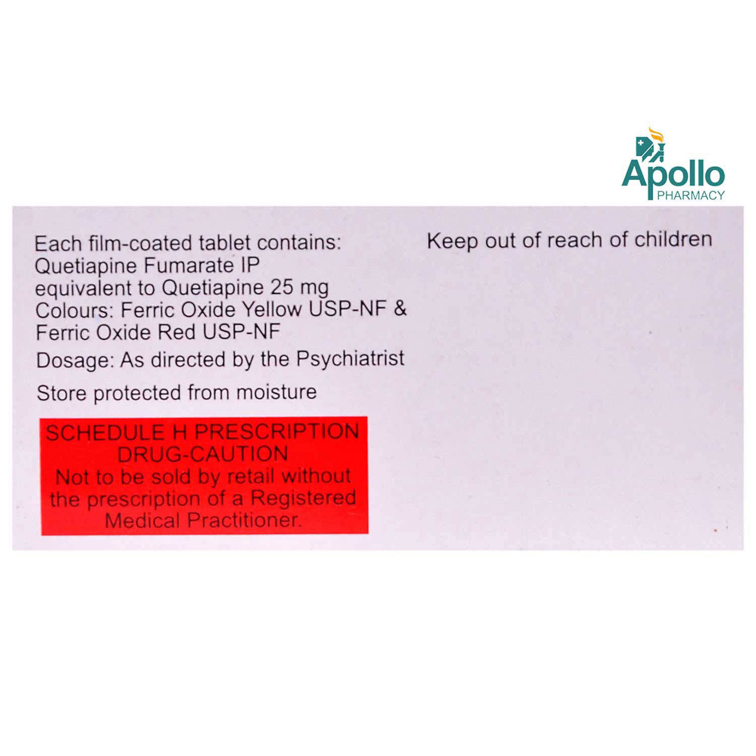 QUEL 25MG TABLET | Uses, Side Effects, Price | Apollo Pharmacy