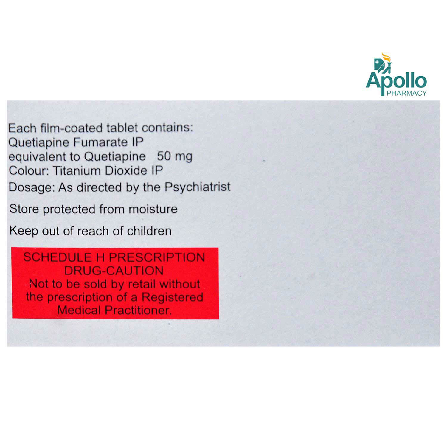 QUEL 50MG TABLET Price, Uses, Side Effects, Composition - Apollo Pharmacy