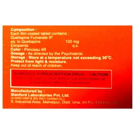 Quetigress 100 mg Tablet | Uses, Side Effects, Price | Apollo Pharmacy