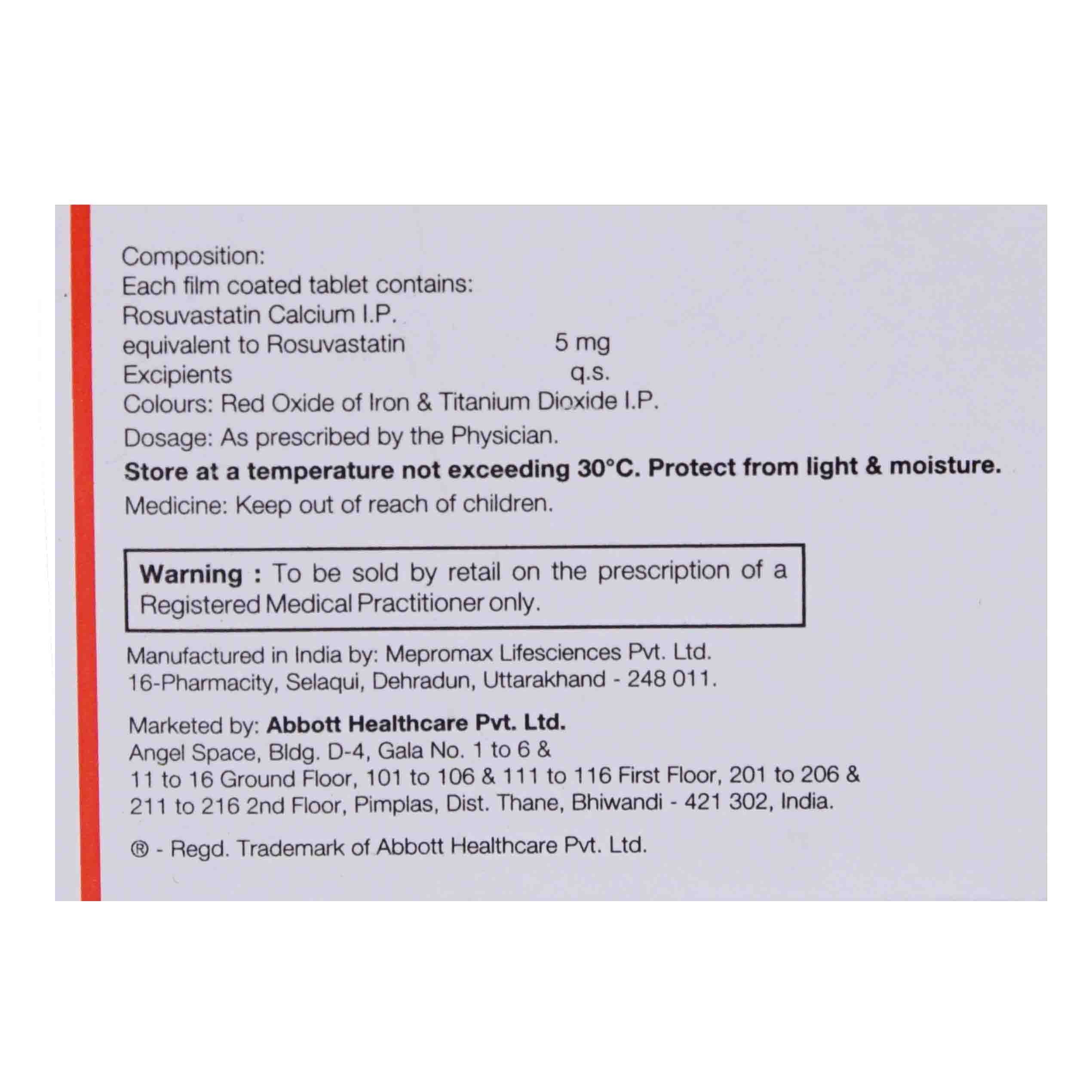 R2 5 Tablet 10's Price, Uses, Side Effects, Composition - Apollo Pharmacy