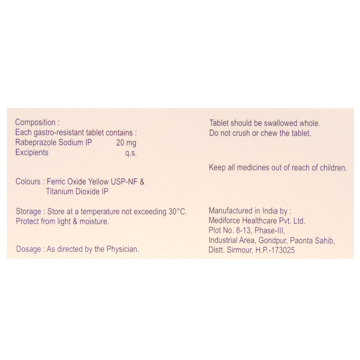 Rabekind 20mg Tablet | Uses, Side Effects, Price | Apollo Pharmacy