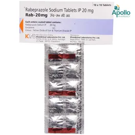 Rab 20 Tablet | Uses, Side Effects, Price | Apollo Pharmacy