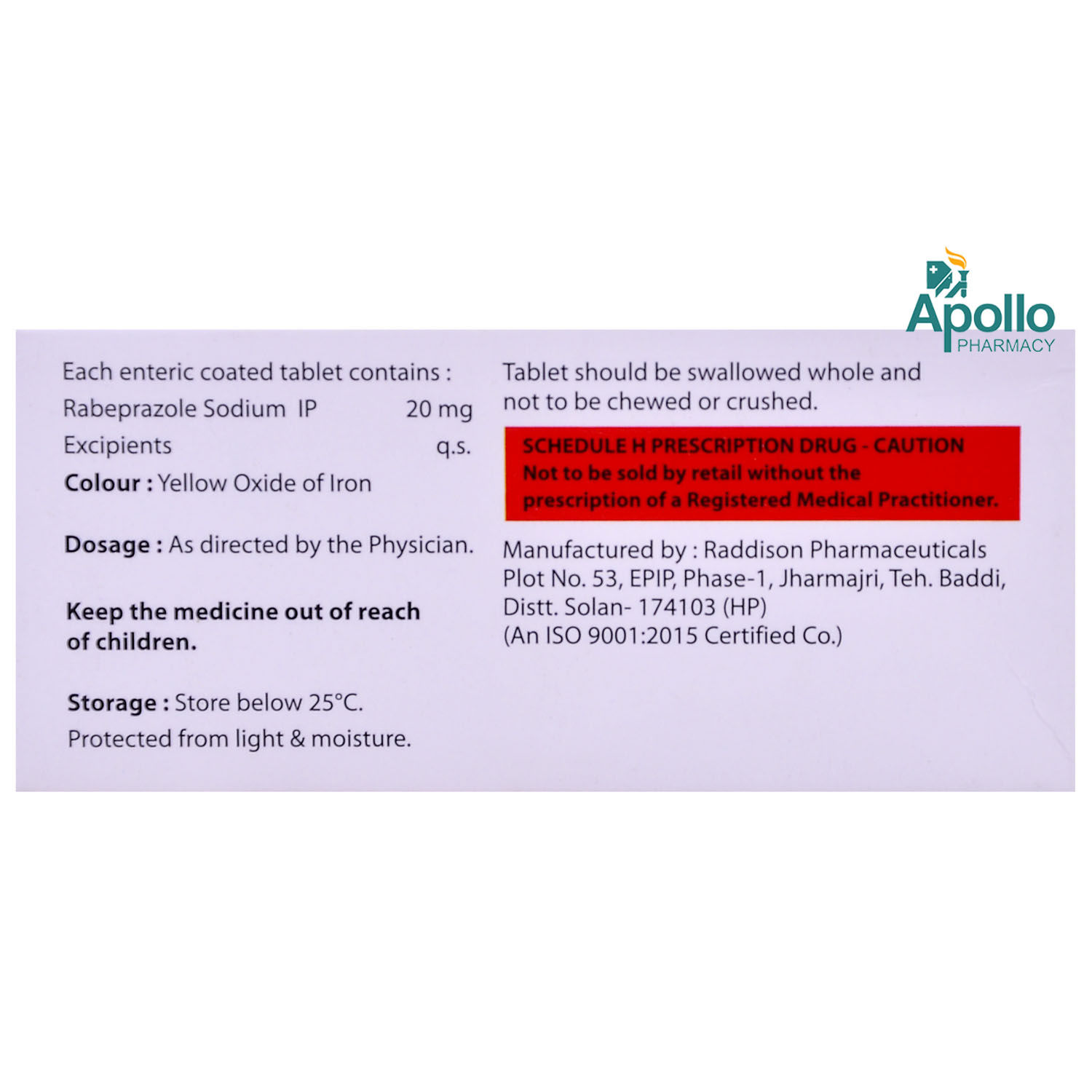 RABELACE 20MG TABLET Price, Uses, Side Effects, Composition - Apollo ...