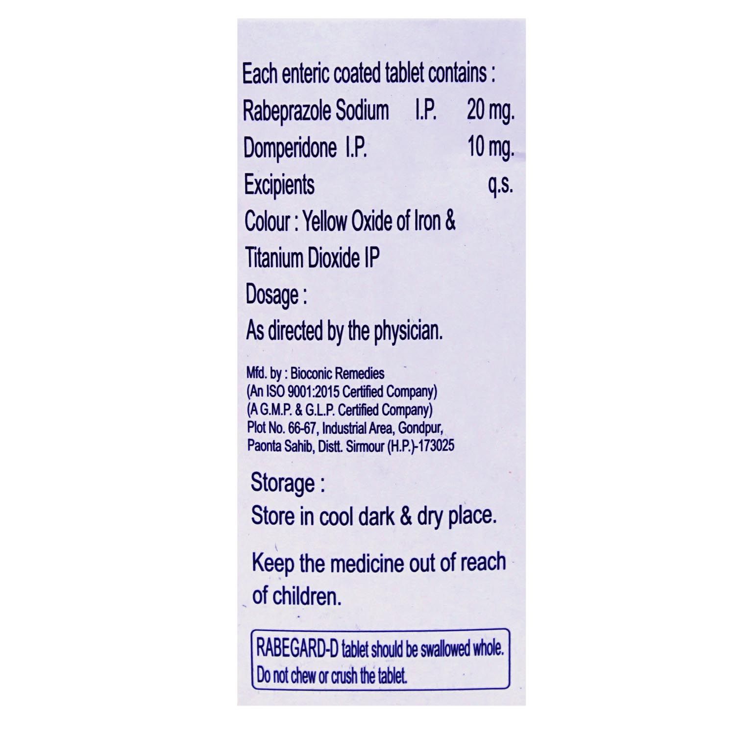 Rabegard D Tablet 10's Price, Uses, Side Effects, Composition - Apollo ...