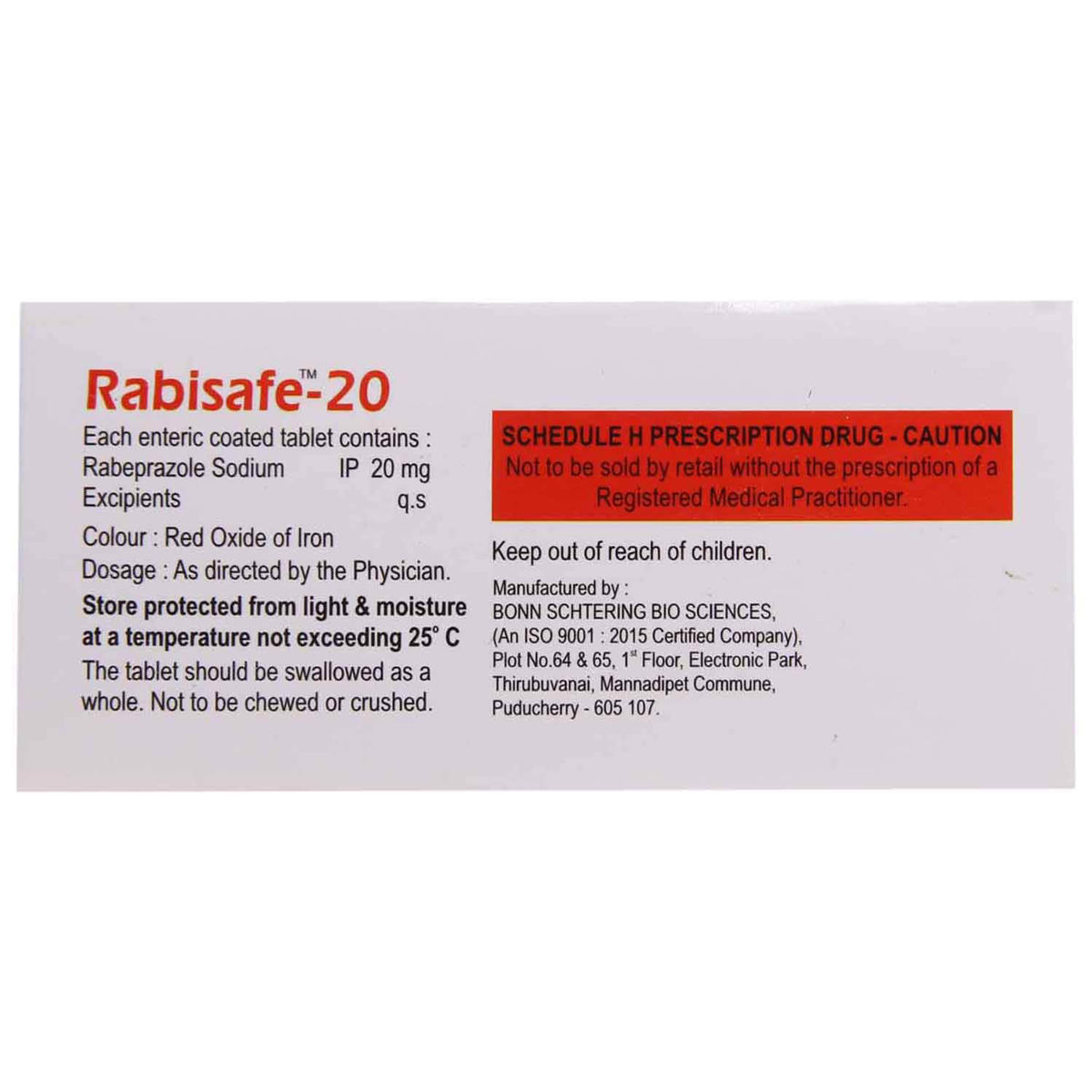 Rabisafe 20 Tablet 10's Price, Uses, Side Effects, Composition - Apollo ...