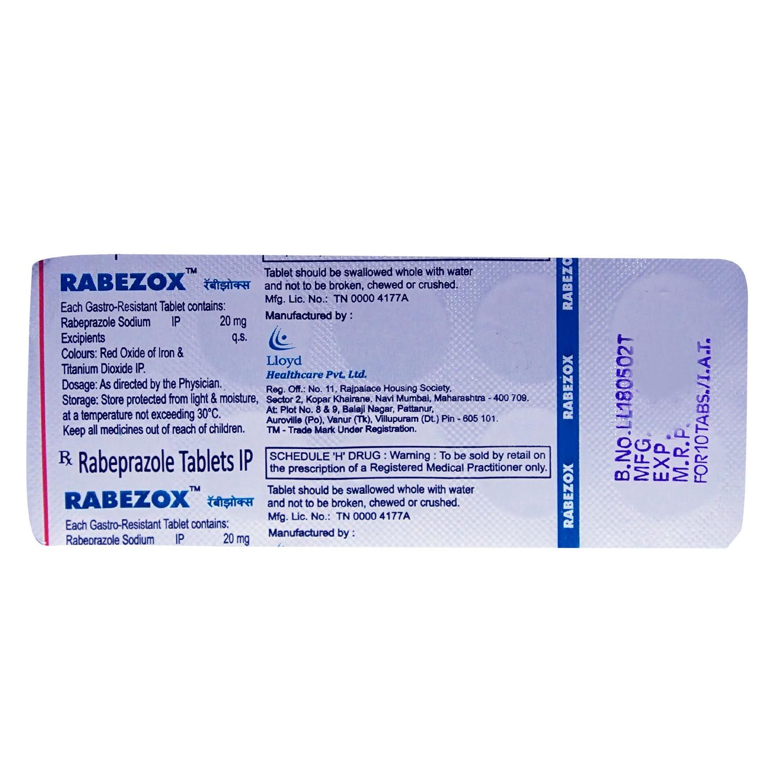 RABEZOX 20MG TABLET Price, Uses, Side Effects, Composition - Apollo ...
