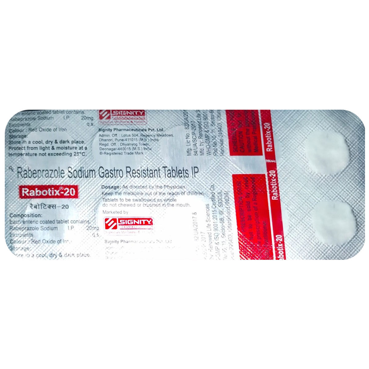 Rabotix-20 Tablet 10's | Uses, Side Effects, Price | Apollo Pharmacy