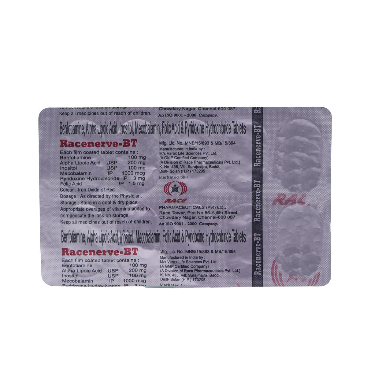 Racenerve-BT Tablet | Uses, Side Effects, Price | Apollo Pharmacy