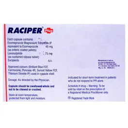 Raciper Plus Capsule | Uses, Side Effects, Price | Apollo Pharmacy