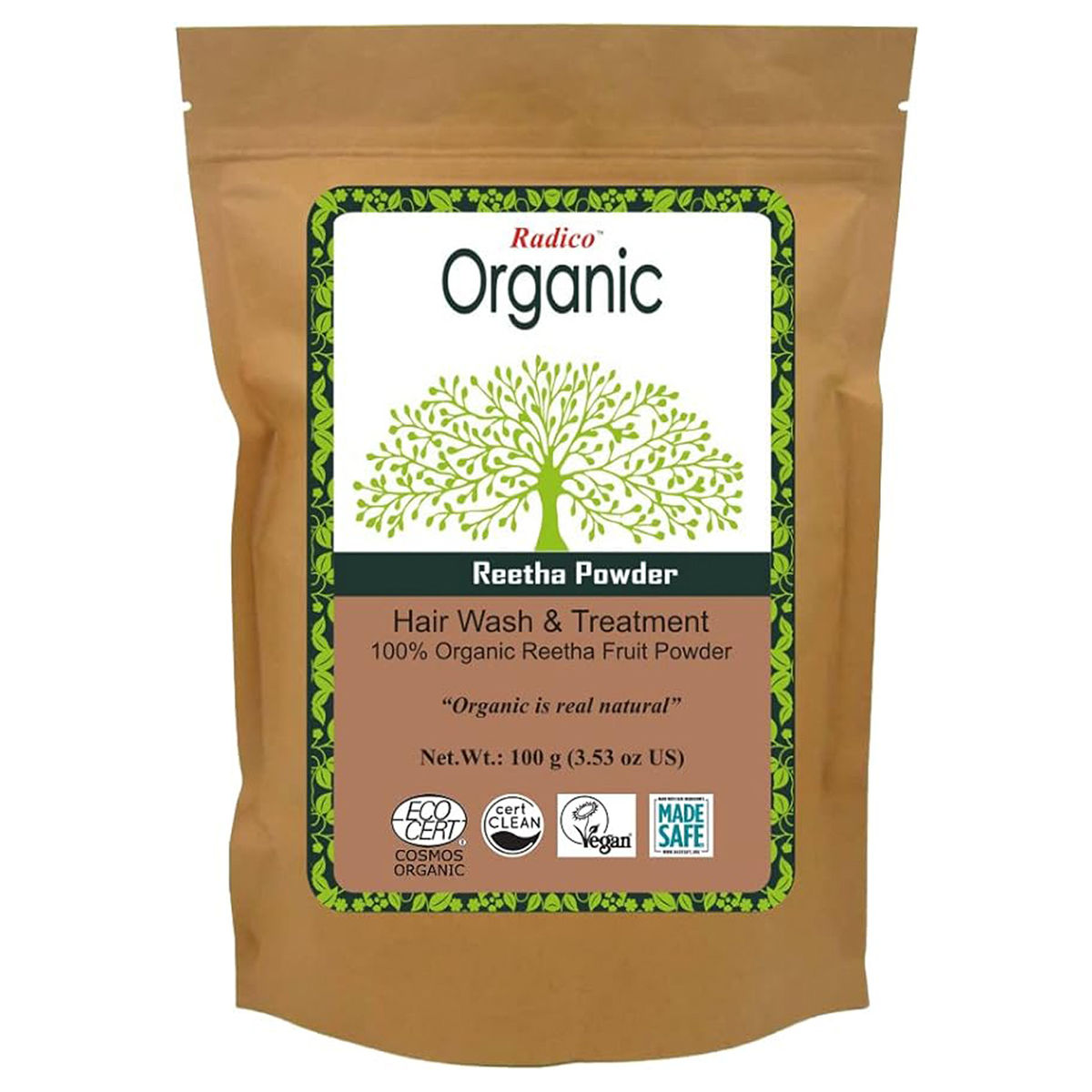 Buy Radico Organic Ritha Powder, 100 gm | 19 Minutes Delivery | Apollo ...