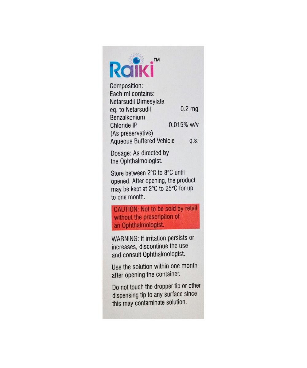Raiki Eye Drops 3 ml | Uses, Side Effects, Price | Apollo Pharmacy