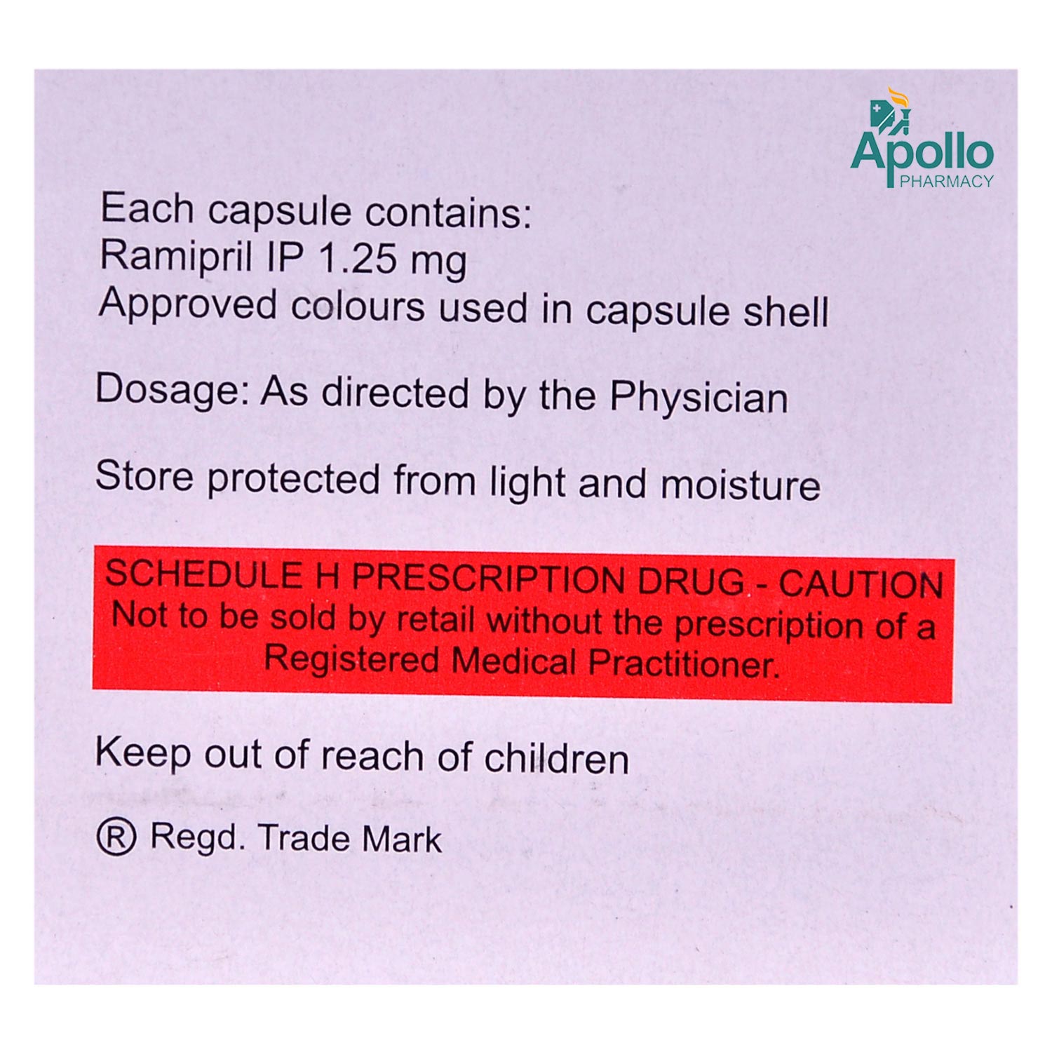RAMCOR 1.25MG CAPSULE Price, Uses, Side Effects, Composition - Apollo ...