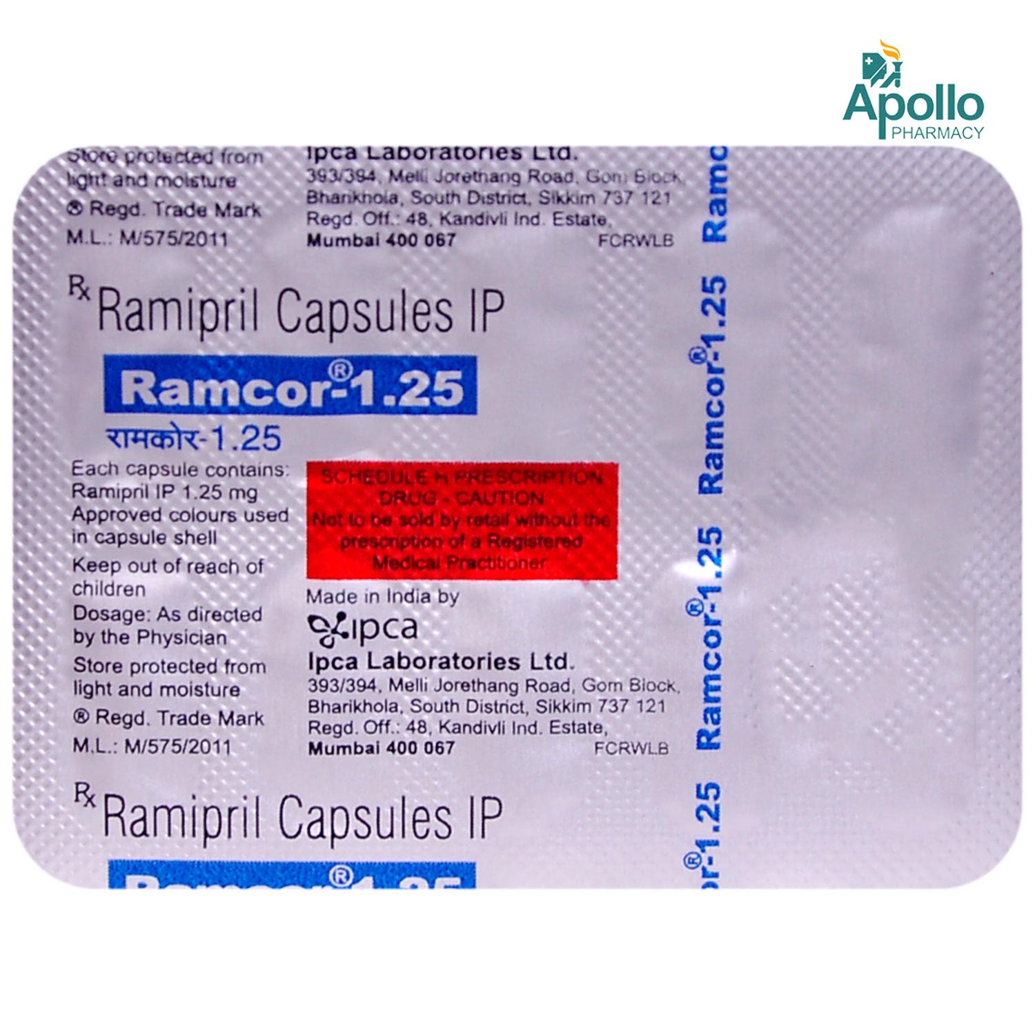 RAMCOR 1.25MG CAPSULE Price, Uses, Side Effects, Composition - Apollo ...