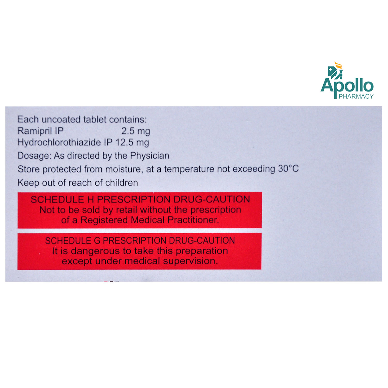 RAMCOR H 2.5MG TABLET Price, Uses, Side Effects, Composition - Apollo ...