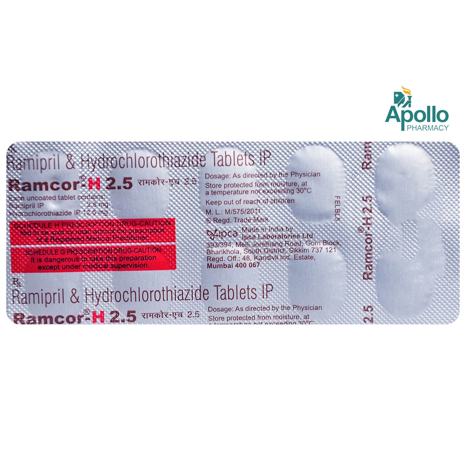 RAMCOR H 2.5MG TABLET Price, Uses, Side Effects, Composition - Apollo ...