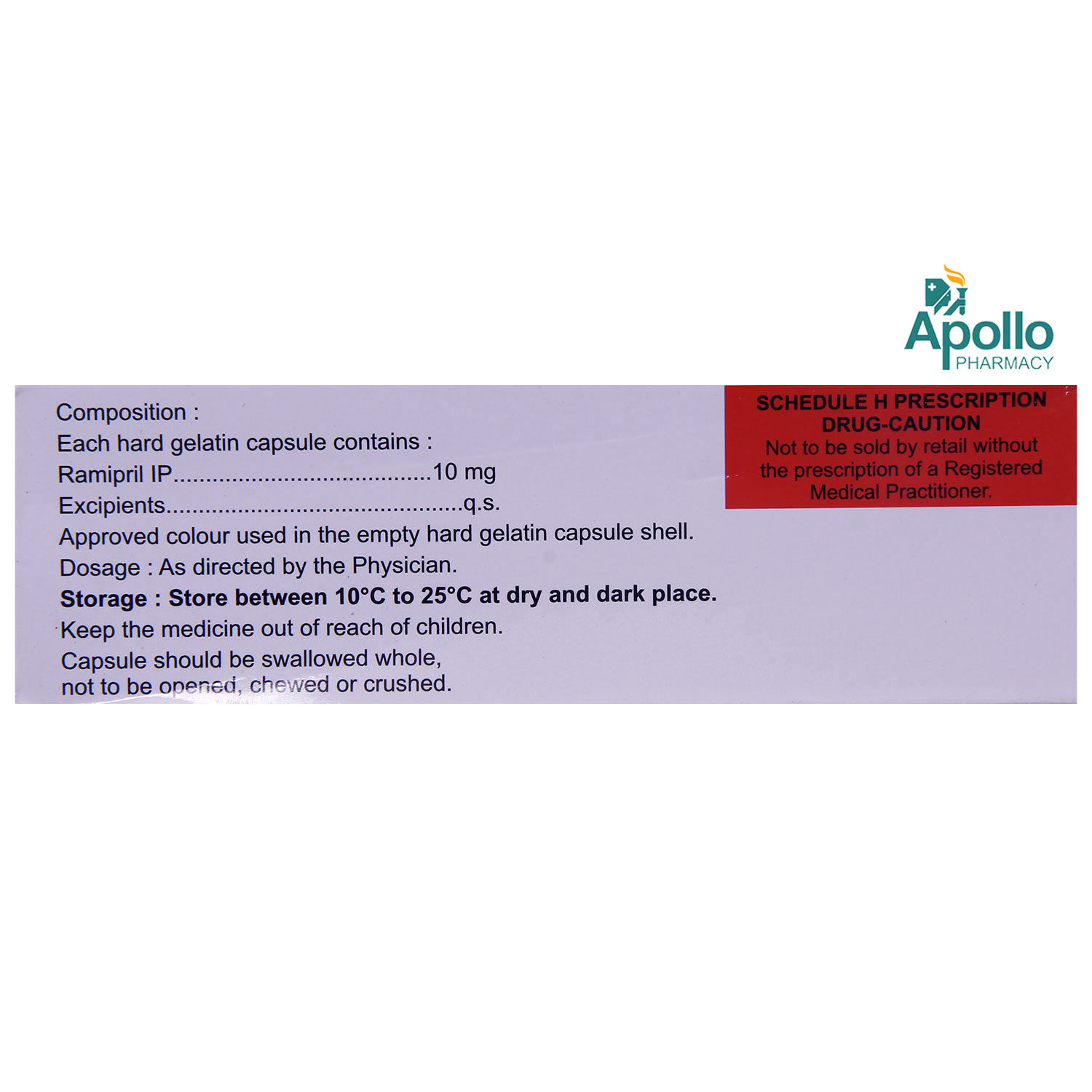 Ramisave 10 Capsule 10's Price, Uses, Side Effects, Composition ...