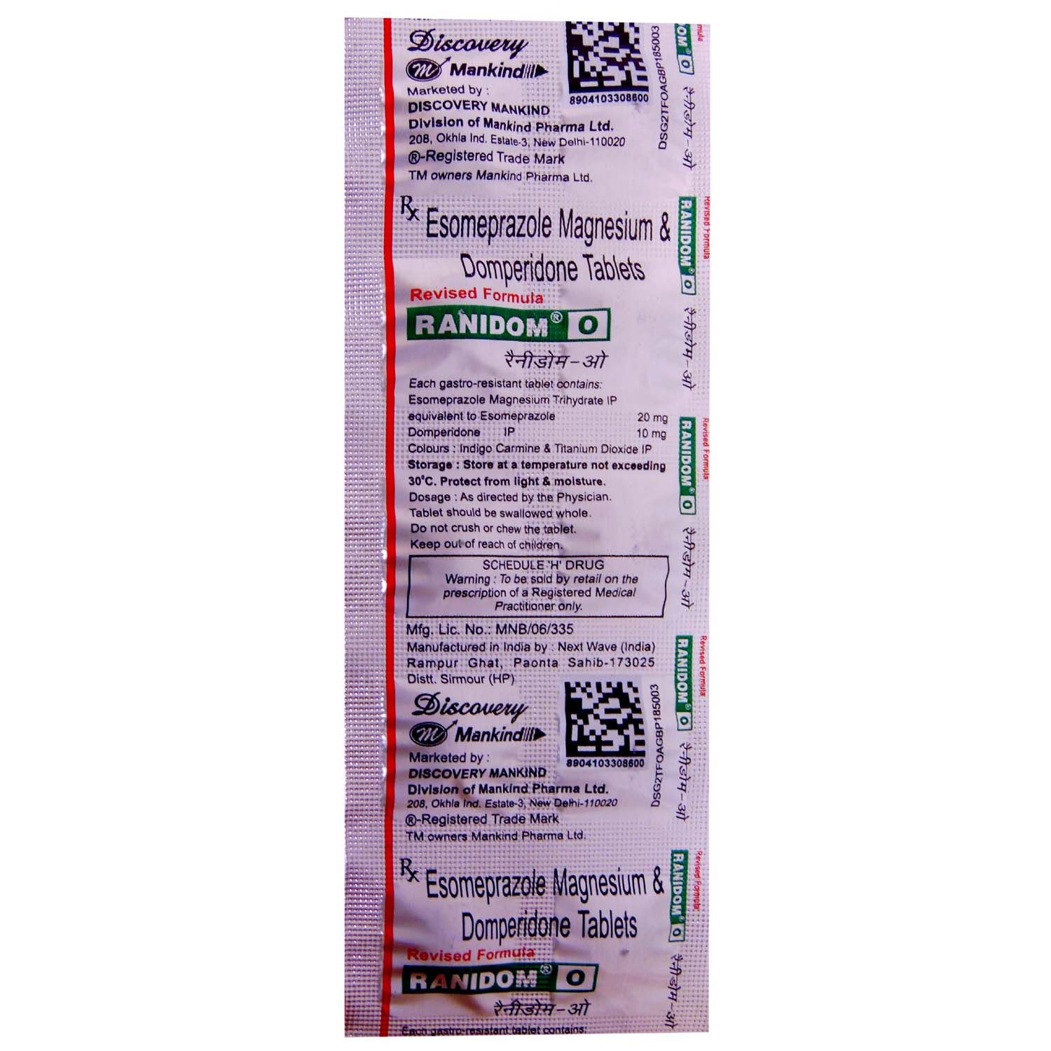 Ranidom O Tablet | Uses, Side Effects, Price | Apollo Pharmacy
