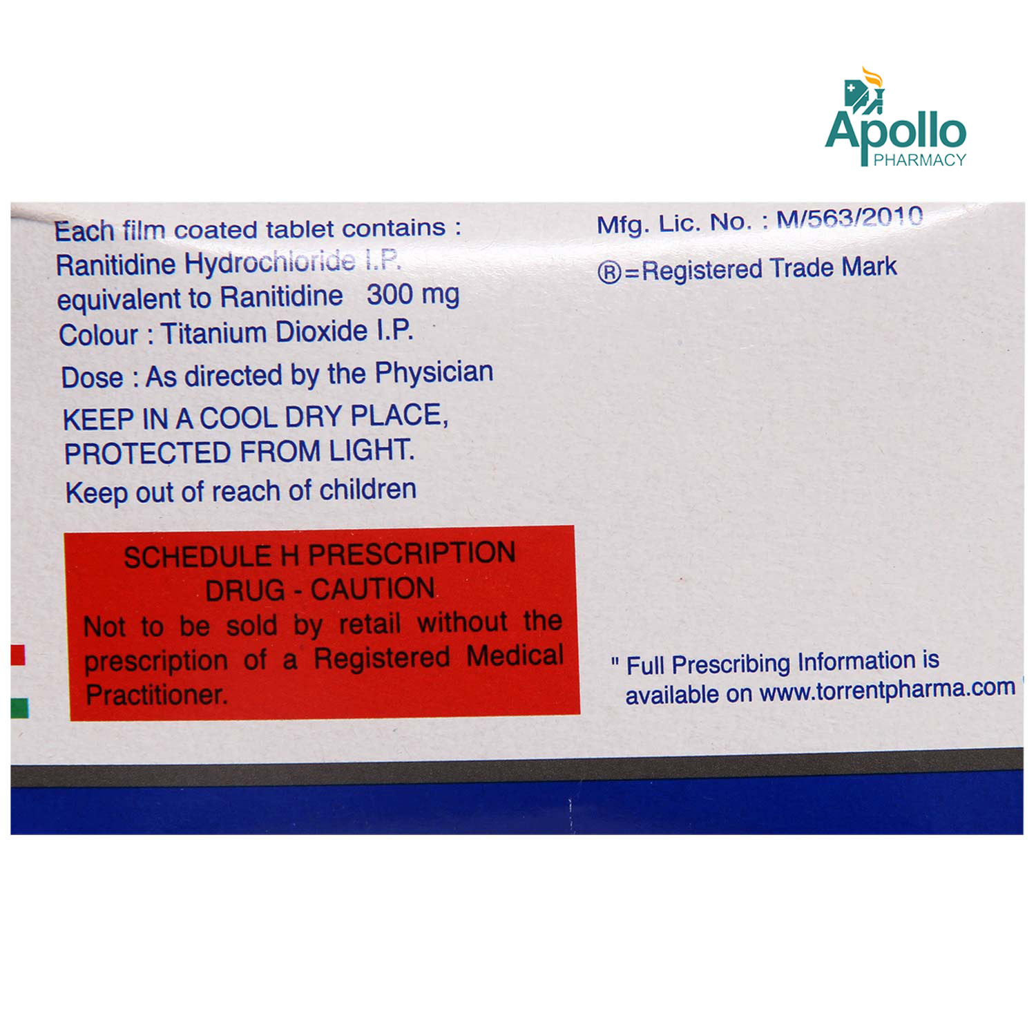 Ranitin 300 mg Tablet 10's Price, Uses, Side Effects, Composition ...