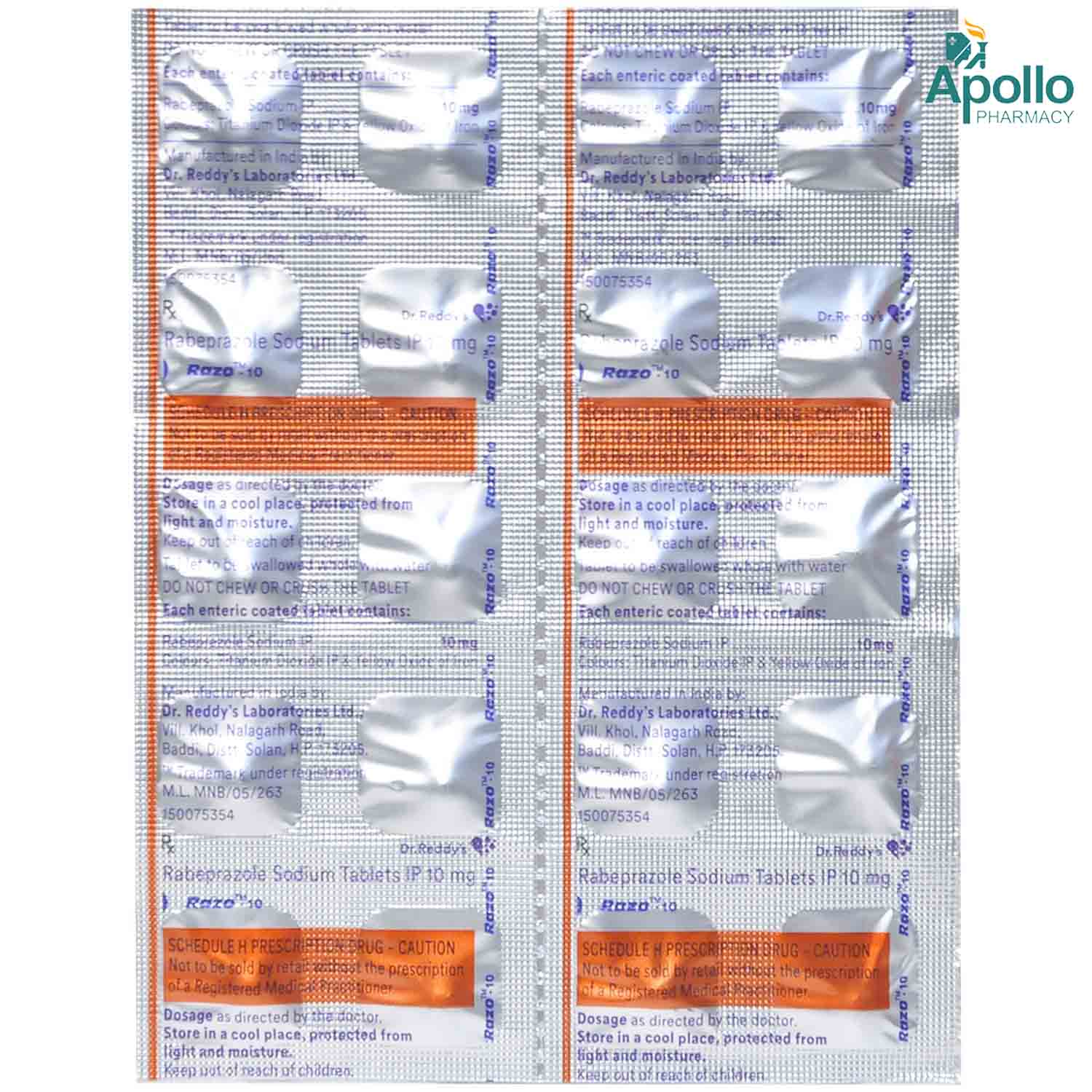 Razo-10 Tablet | Uses, Side Effects, Price | Apollo Pharmacy