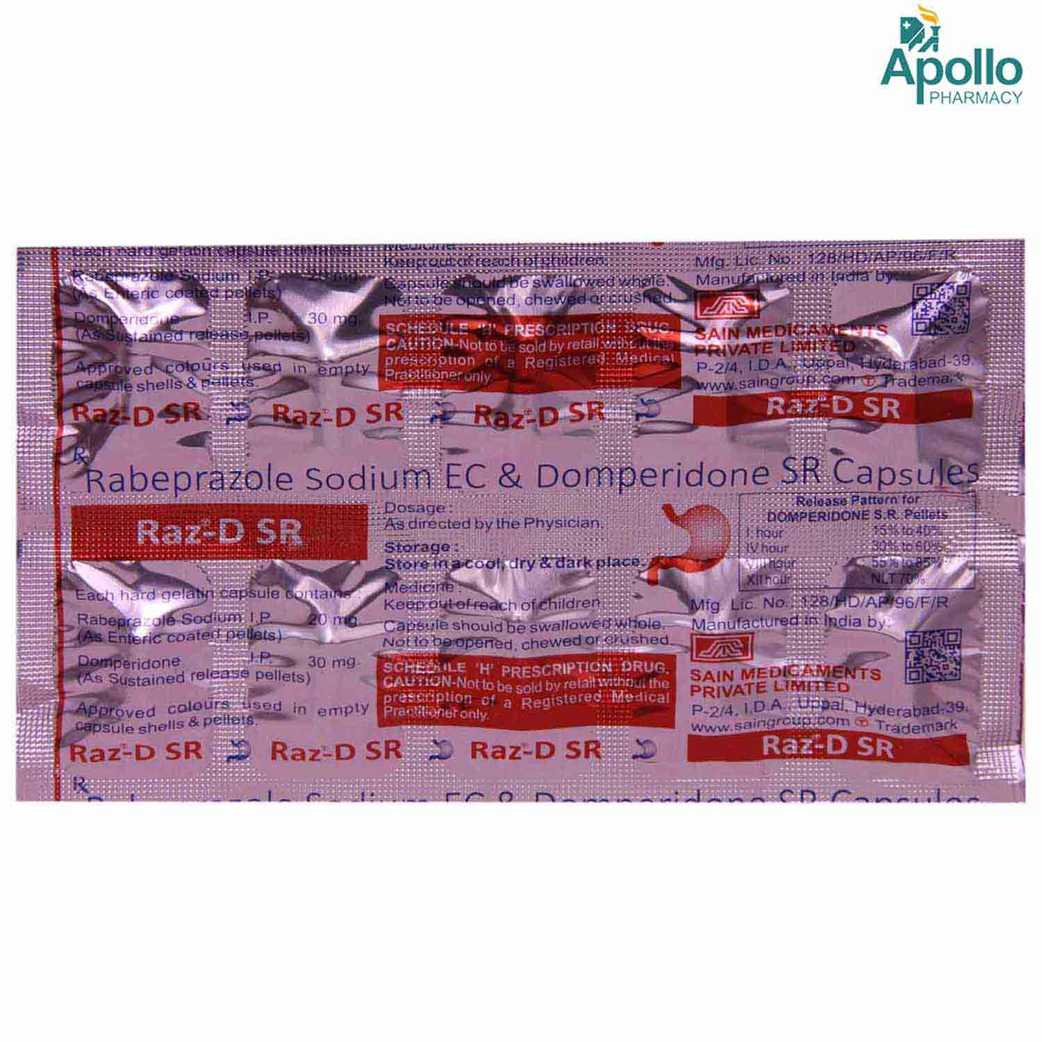 Raz DSR Capsule 10's Price, Uses, Side Effects, Composition - Apollo ...
