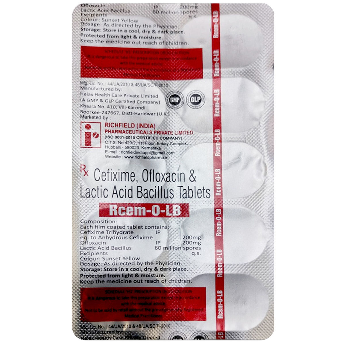 Rcem-O-LB Tablet 10's | Uses, Side Effects, Price | Apollo Pharmacy