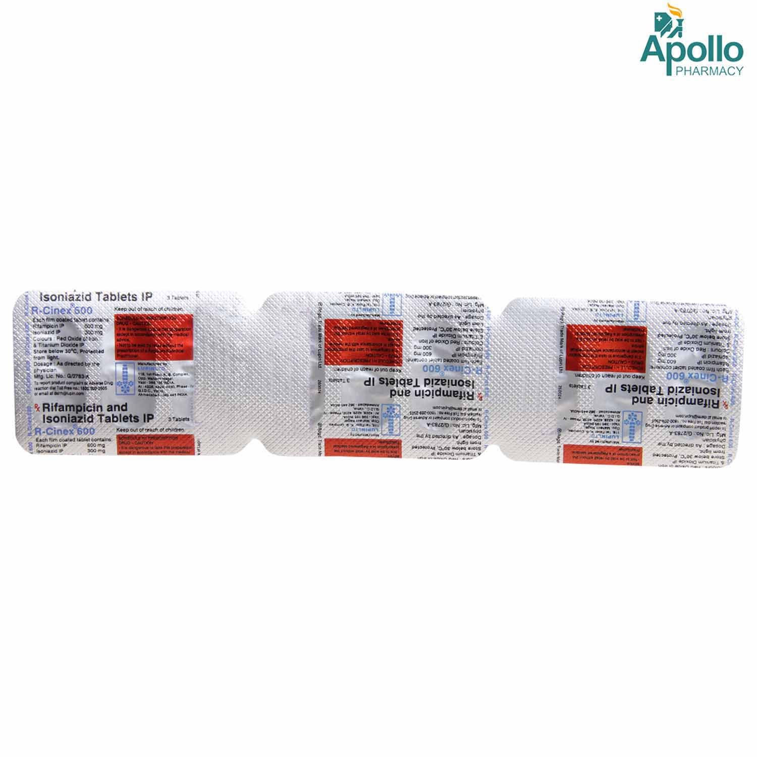 R-Cinex 600 Tablet | Uses, Side Effects, Price | Apollo Pharmacy