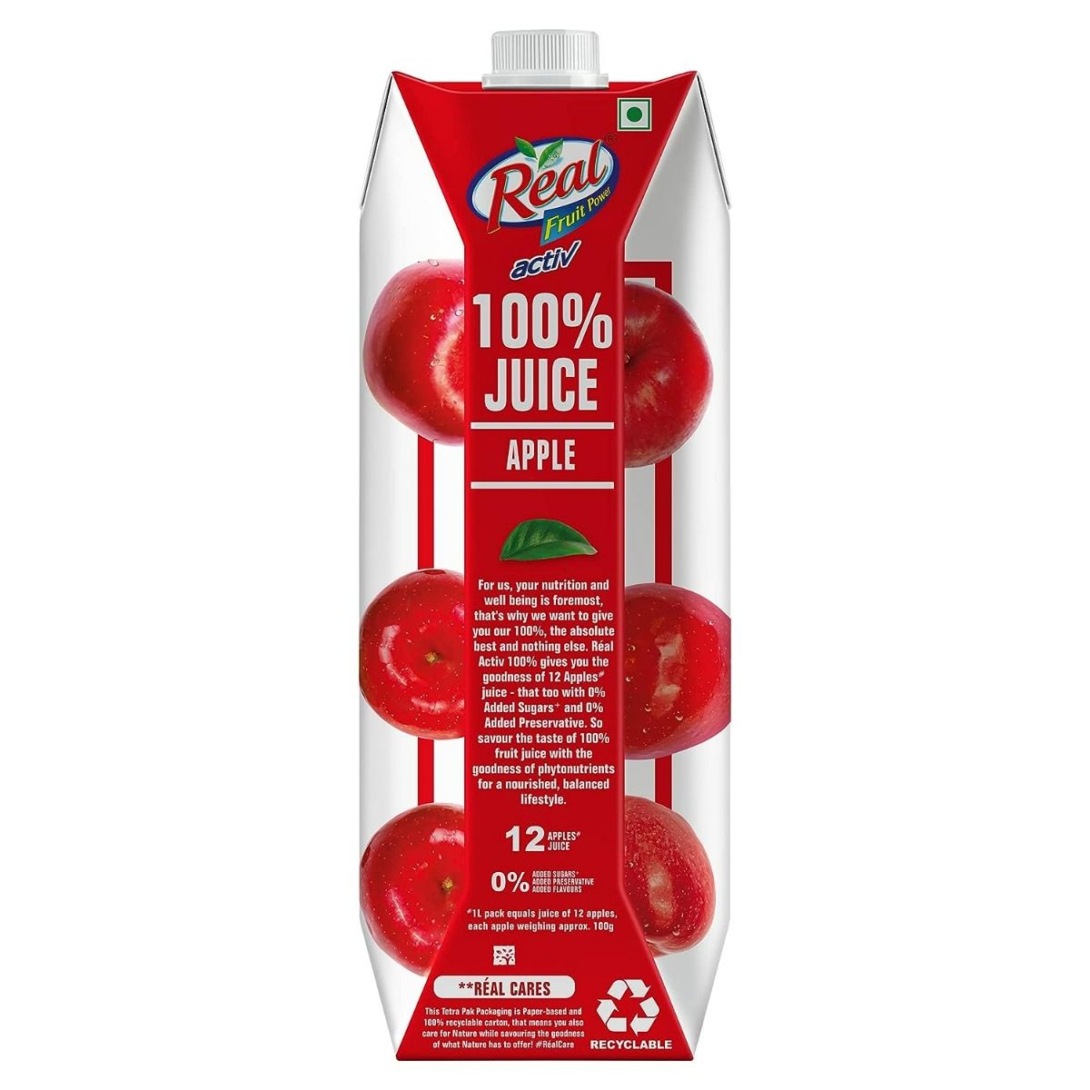 Real Fruit Power Activ 100% Apple Fruit Juice, 1 Litre Price, Uses ...