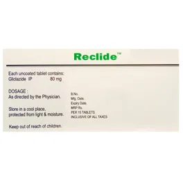 Reclide Tablet | Uses, Side Effects, Price | Apollo Pharmacy